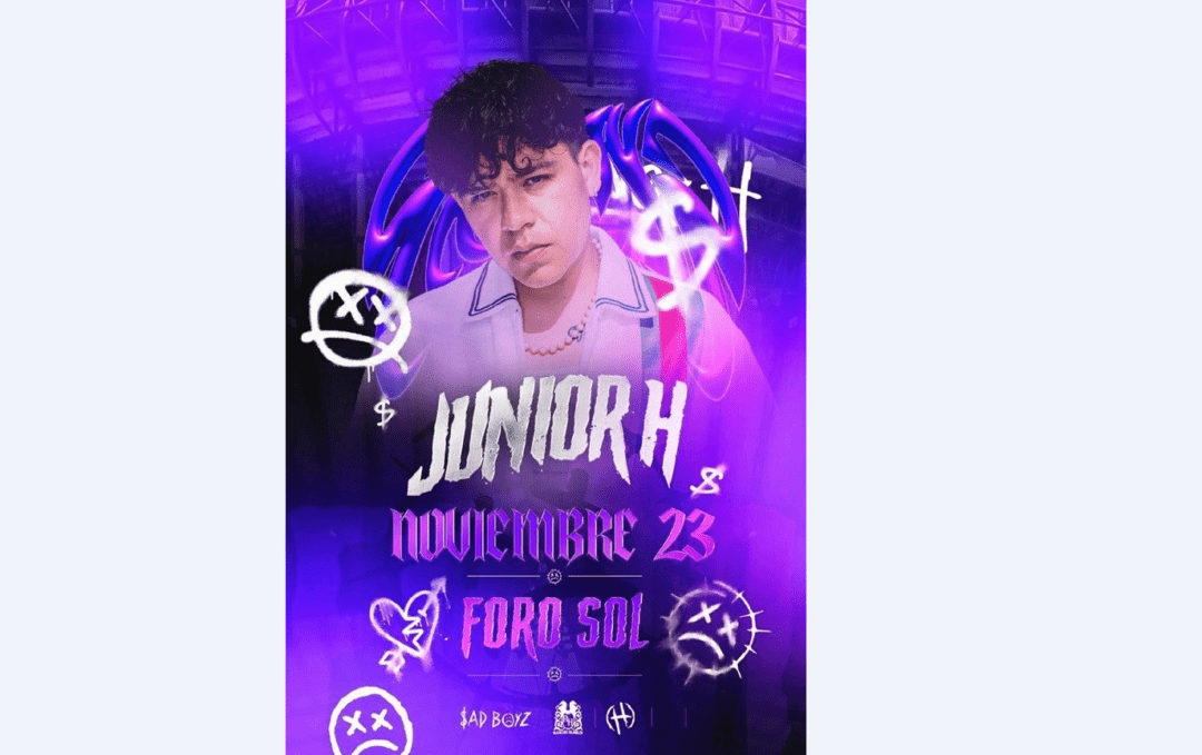 Junior H anuncia concierto en el Foro Sol de la Ciudad de México el 23 ...