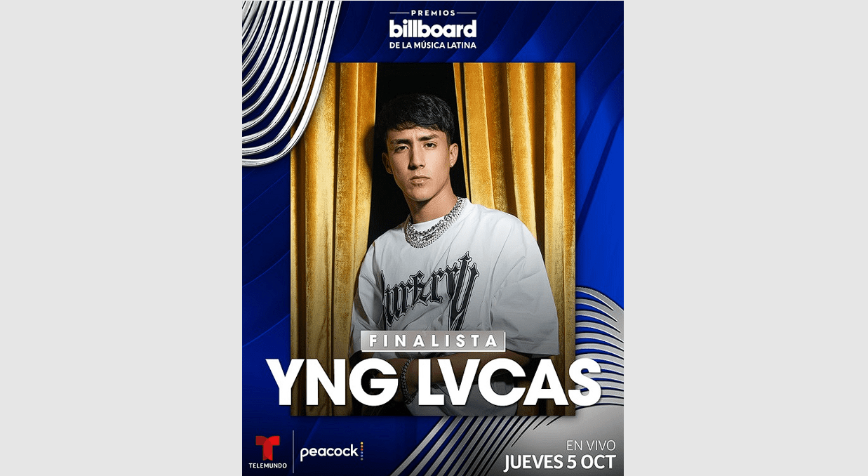 Yng Lvcas sorprende en Premios Billboard con seis nominaciones